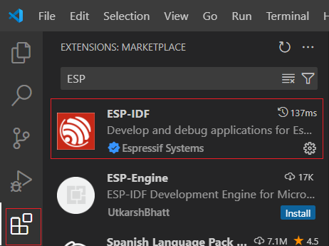 esp32开发环境配置（vscode+esp-idf）